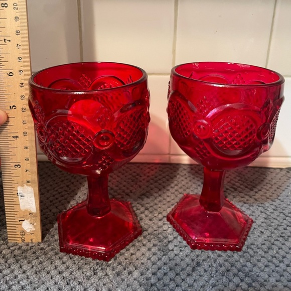 Avon | Dining | Vintage Avon Ruby Red Cape Cod 876 Pattern Ruby Red ...